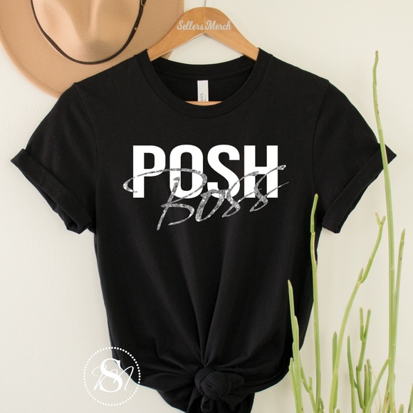 SellersMerch | Tops | Graphic Tee Shirt With Posh Boss Design | Poshmark